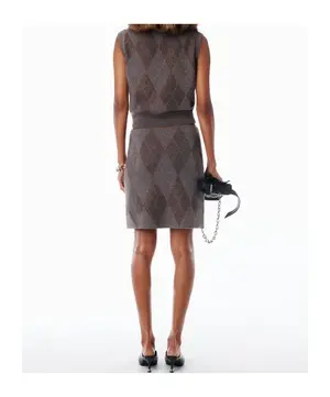 Alexander Wang Crystal Hotfix Argyle Vest