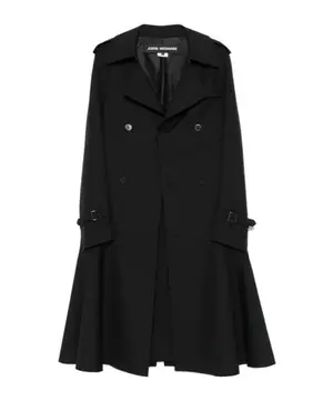 Junya Watanabe Paneled Double-breasted Cape - Black