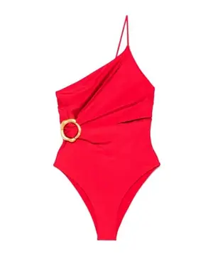 Cult Gaia Asymmetric Swimsuit - Red