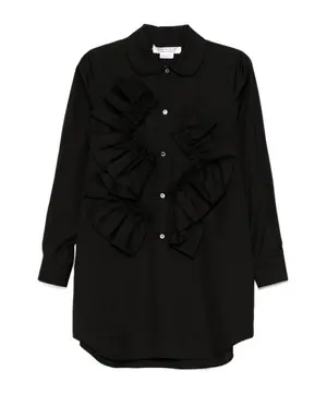 Comme Des Garçons Ruffle Shirt - Black