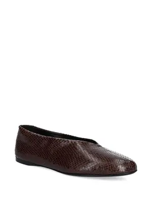 Proenza Schouler Leather Ballerina Flats - Black