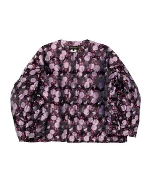 Comme Des Garçons Floral Detail Puffer Jacket