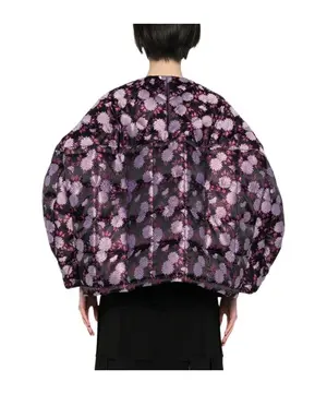 Comme Des Garçons Floral Detail Puffer Jacket
