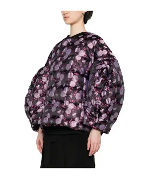 Comme Des Garçons Floral Detail Puffer Jacket