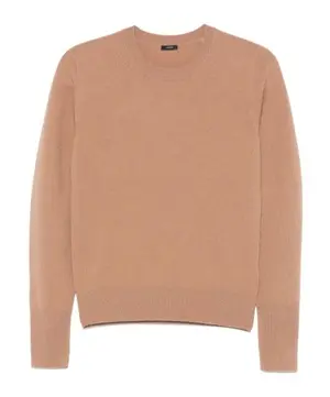 JOSEPH Round Neck Jumper - Nude