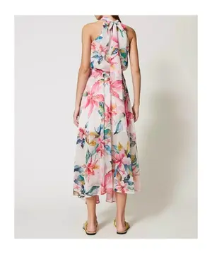 TWINSET Floral-print Pleated Skirt