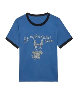 Zadig&Voltaire Crystal-embellished T-shirt - Blue