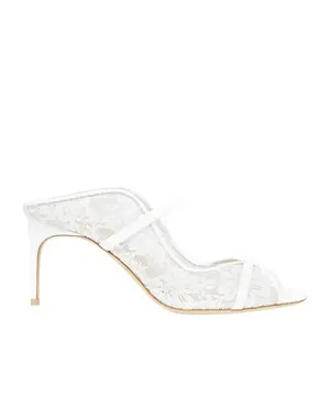 MALONE SOULIERS 70mm Noah Mules - White
