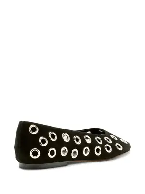 Proenza Schouler Metal-eyelet Ballerinas