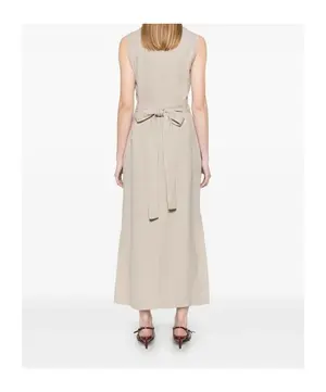 Brunello Cucinelli Wrap-effect Midi Dress
