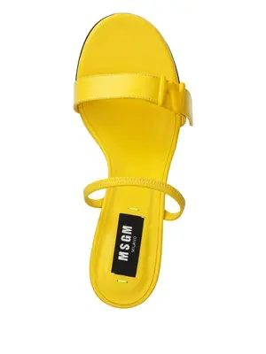 MSGM Logo-plaque Stiletto Sandals