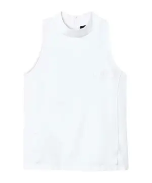 TWINSET Interlocking Cotton High Neck Sleeveless Top
