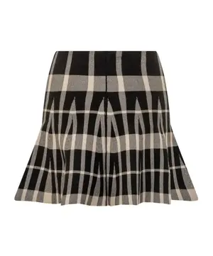 MSGM Logo Patch Flared Skirt