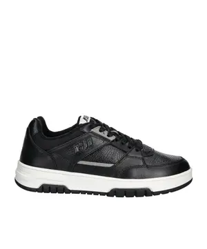 MSGM Logo-patch Leather Sneakers