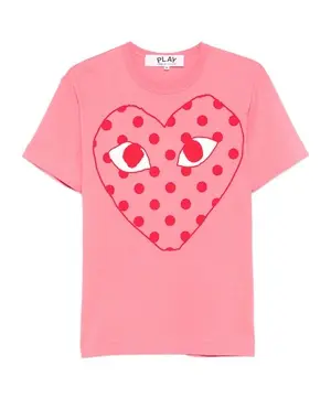 Play Comme Des Garcon Logo-print Cotton T-shirt
