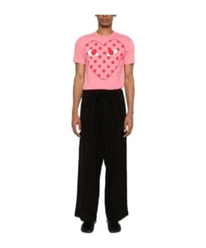 Play Comme Des Garcon Logo-print Cotton T-shirt