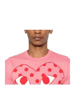 Play Comme Des Garcon Logo-print Cotton T-shirt
