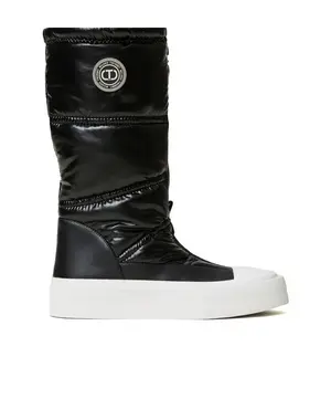 TWINSET Logo-appliqué Padded Boots