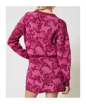 TWINSET Jacquard Mini Skirt