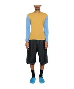 Play Comme Des Garcon Logo-appliqué Cotton T-shirt