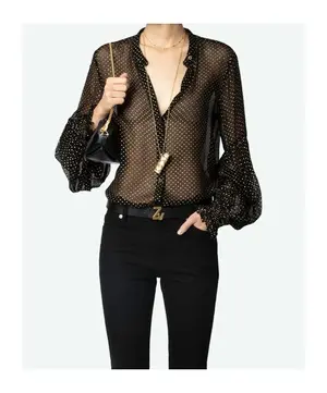 Zadig&Voltaire Tandy Ruffled Silk Blouse