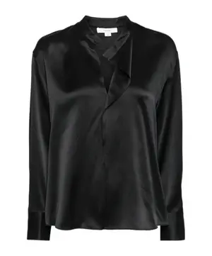 Vince Draped Silk Blouse