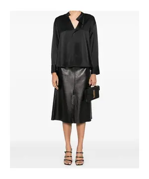 Vince Draped Silk Blouse