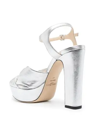 JIMMY CHOO Knot-detail Platform Sandals