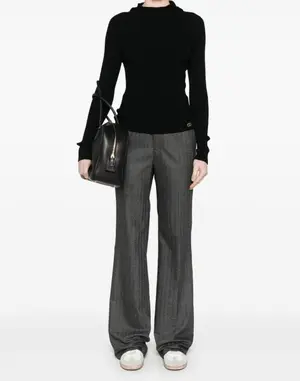 TWINSET Ribbed Hooded Knitwear