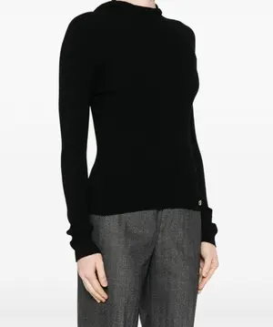 TWINSET Ribbed Hooded Knitwear