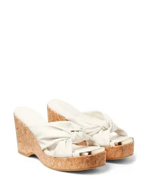JIMMY CHOO Avenue 95mm Wedge Mules