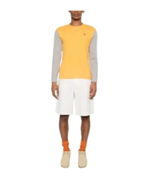 Play Comme Des Garcon Logo-appliqué Two-tone T-shirt