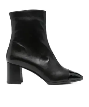 CAREL 70mm Leather Ankle Boots - Black