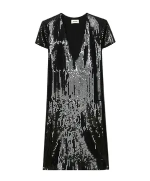 Zadig&Voltaire Rashu Sequined Mini Dress - Black