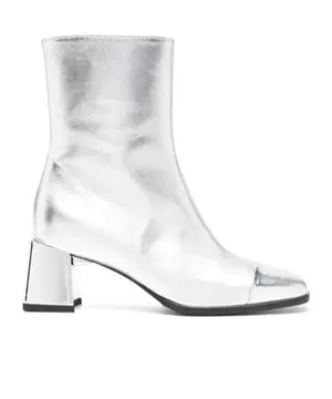 CAREL Leather Ankle Boots - White