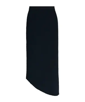 Cult Gaia Plissé Asymmetric Midi Skirt