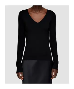 JOSEPH Silk Stretch V-neck Pullover