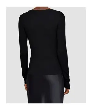 JOSEPH Silk Stretch V-neck Pullover