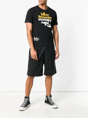 Comme Des Garçons Lyrics Printed T-shirt