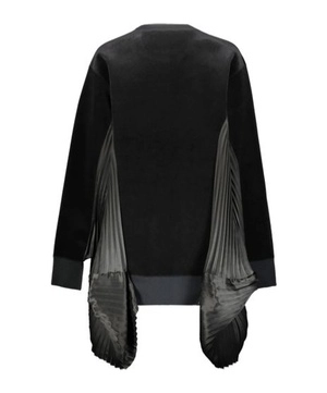 Junya Watanabe Asymmetric Velvet Crewneck Sweatshirt