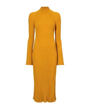 Proenza Schouler Ribbed Turtleneck Midi Dress