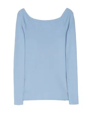 P.a.r.o.s.h Long-sleeved Fine Knit Pullover - Blue