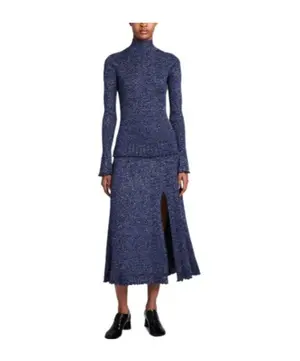 Proenza Schouler Avery Metallic Turtleneck Jumper