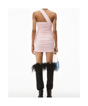 Alexander Wang Halterneck Asymmetric Mini Dress