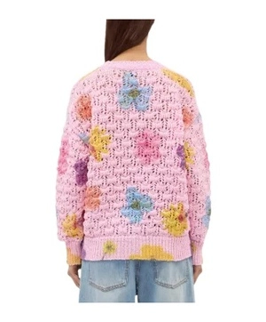 MSGM Floral-embellishment Sweater