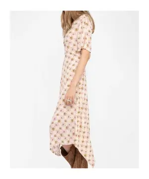 Zadig&Voltaire Asymmetric Floral Midi Dress
