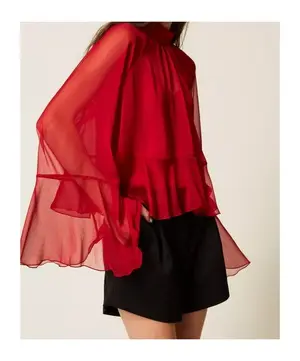 TWINSET Bell-sleeve Blouse And Camisole Set
