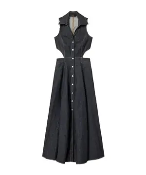 TWINSET Cut-out Denim Dress