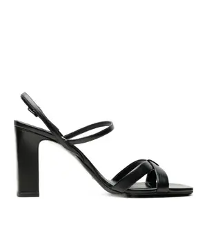 JIMMY CHOO Elsy 85 Block Heel Sandals - Black