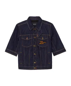 Zadig&Voltaire Kyo Short-sleeve Buttoned Jacket - Black